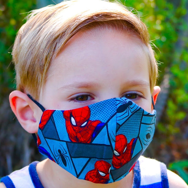 A criatividade das máscaras Infantis