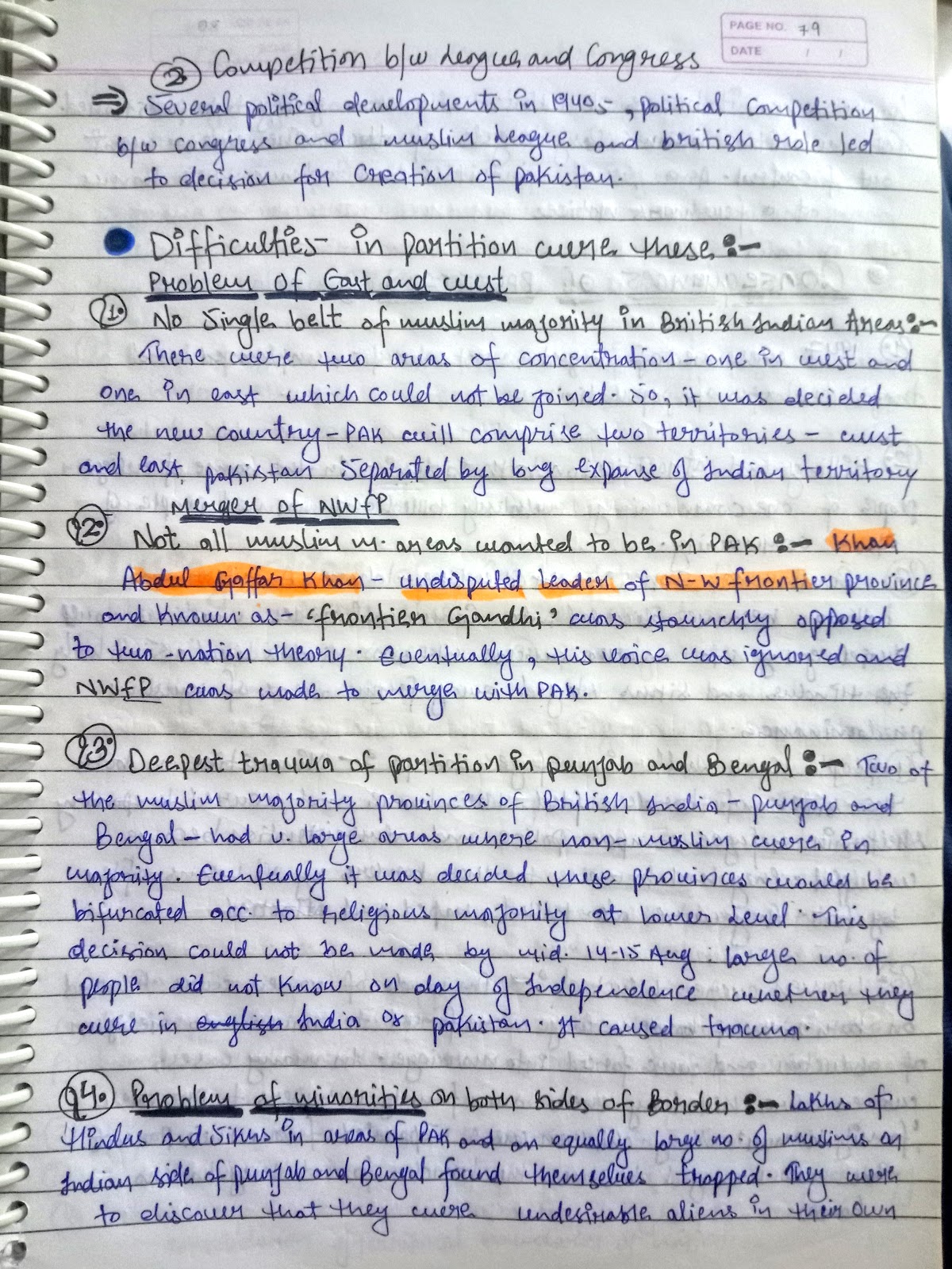 Handwritten notes of Challenges of Nation Building- Political Science ...