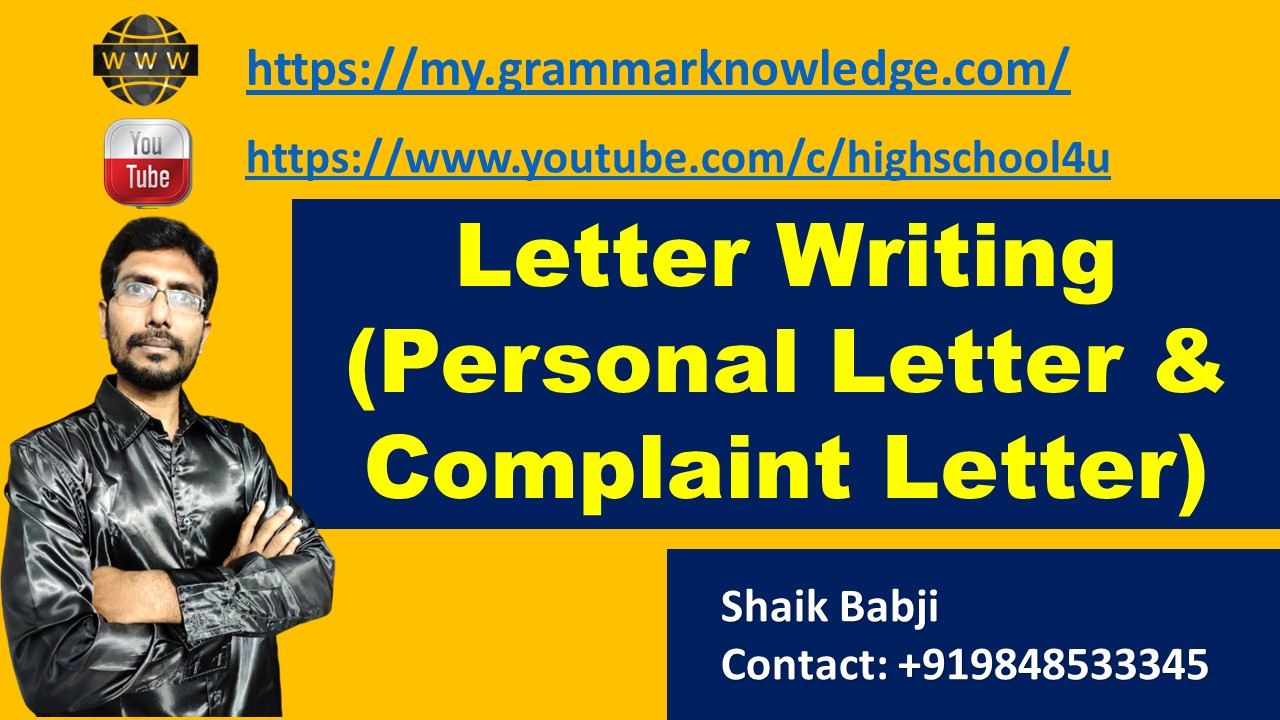 Letter Writing Personal Letter Complaint Letter Creative letter-writing-personal-letter-complaint-letter-creative