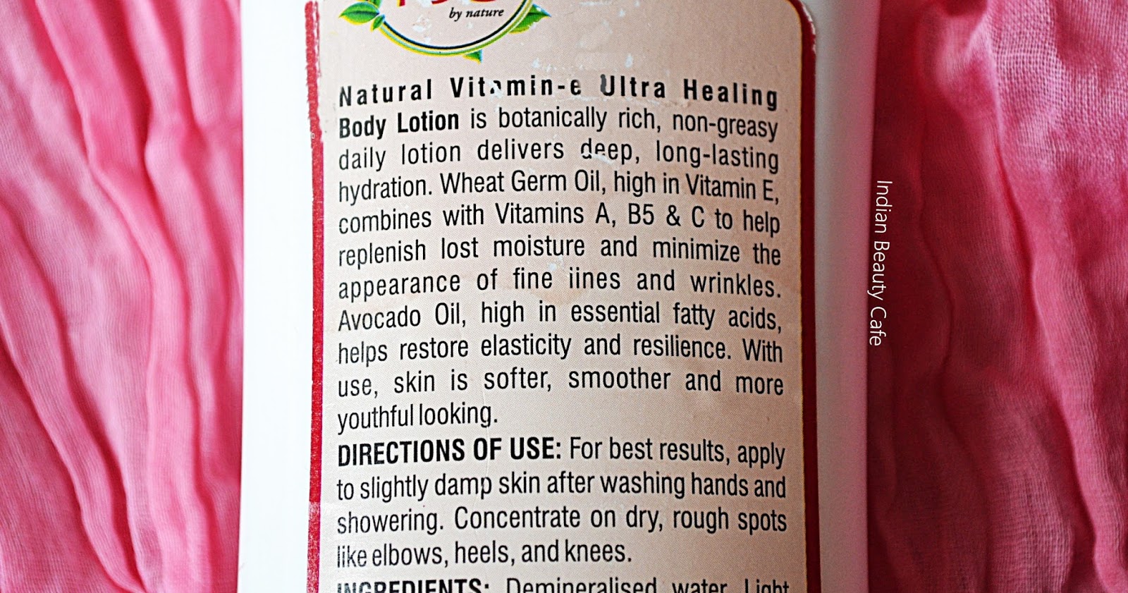 Indian Beauty Cafe: TBC by Nature Natural Vitamin E Ultra Healing Body ...