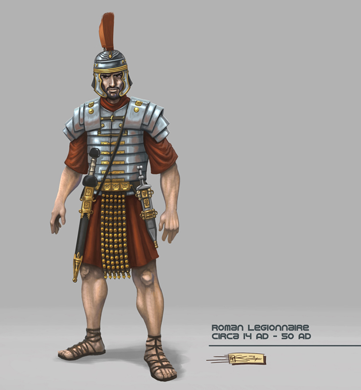 Warriors in art: Roman Legionnaire by Augusto Kapronczai