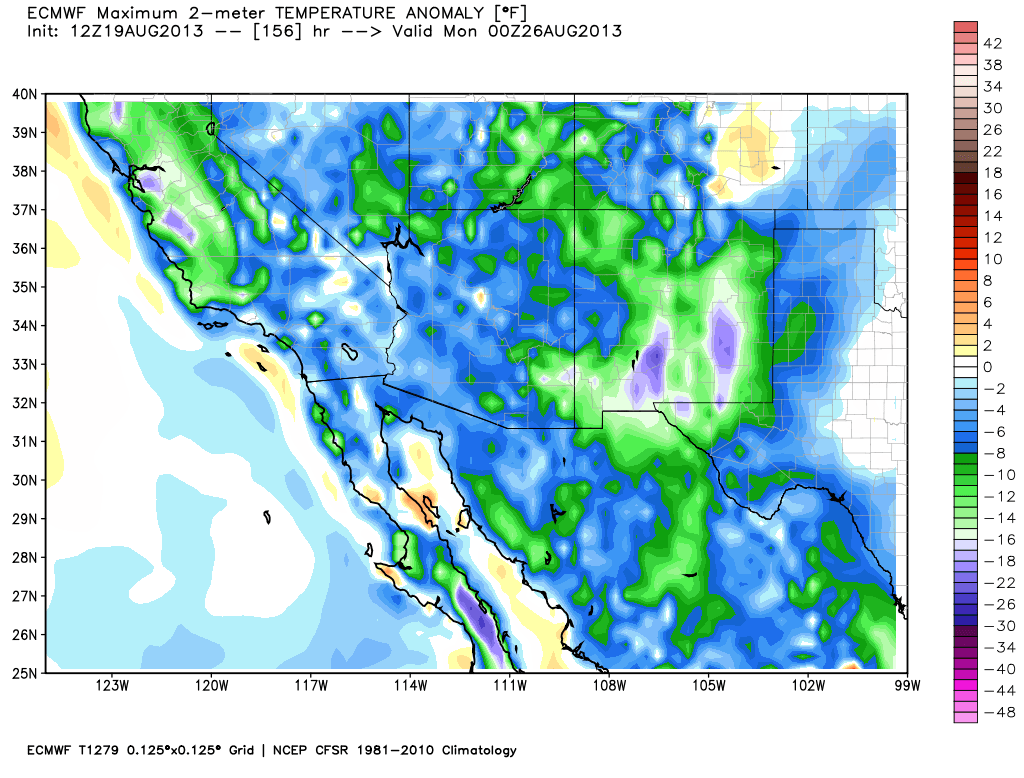 ECMWF Forecasting A Better Chance For Rain Down The Road.