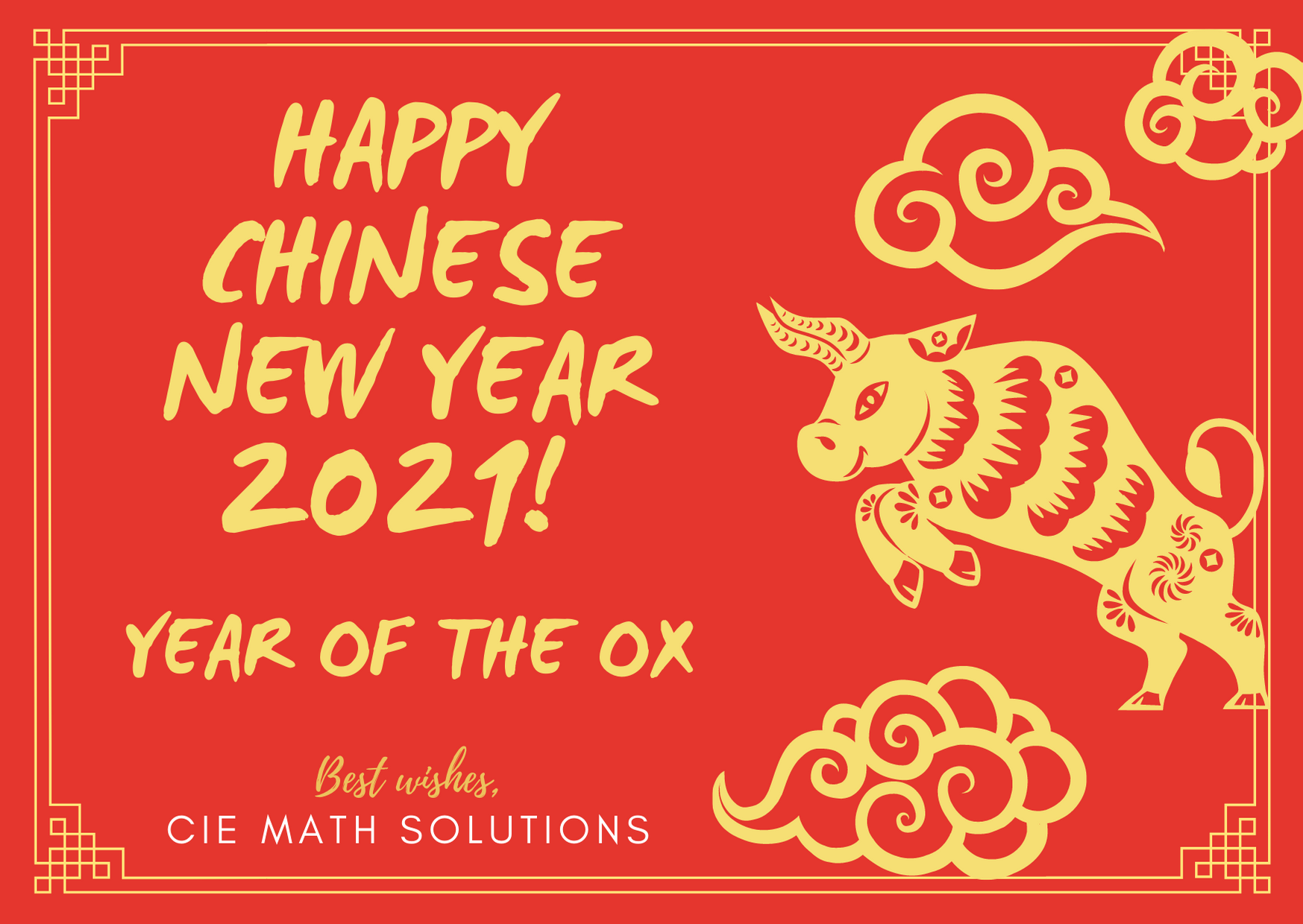 Wishing you a happy chinese new year 2021! - CIE Math Solutions