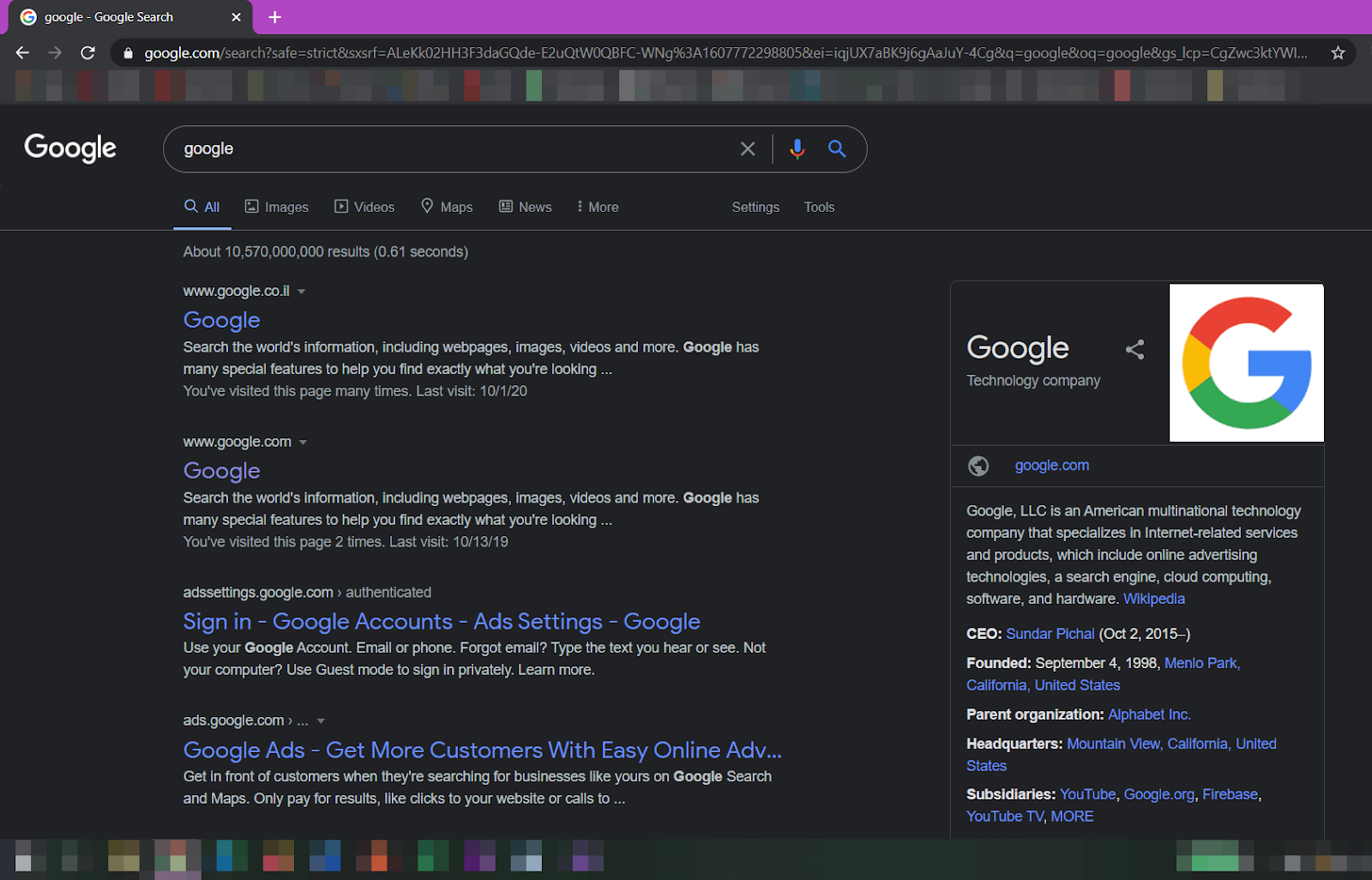 Google Is Currently Testing Dark Mode Across Desktop Search Pages