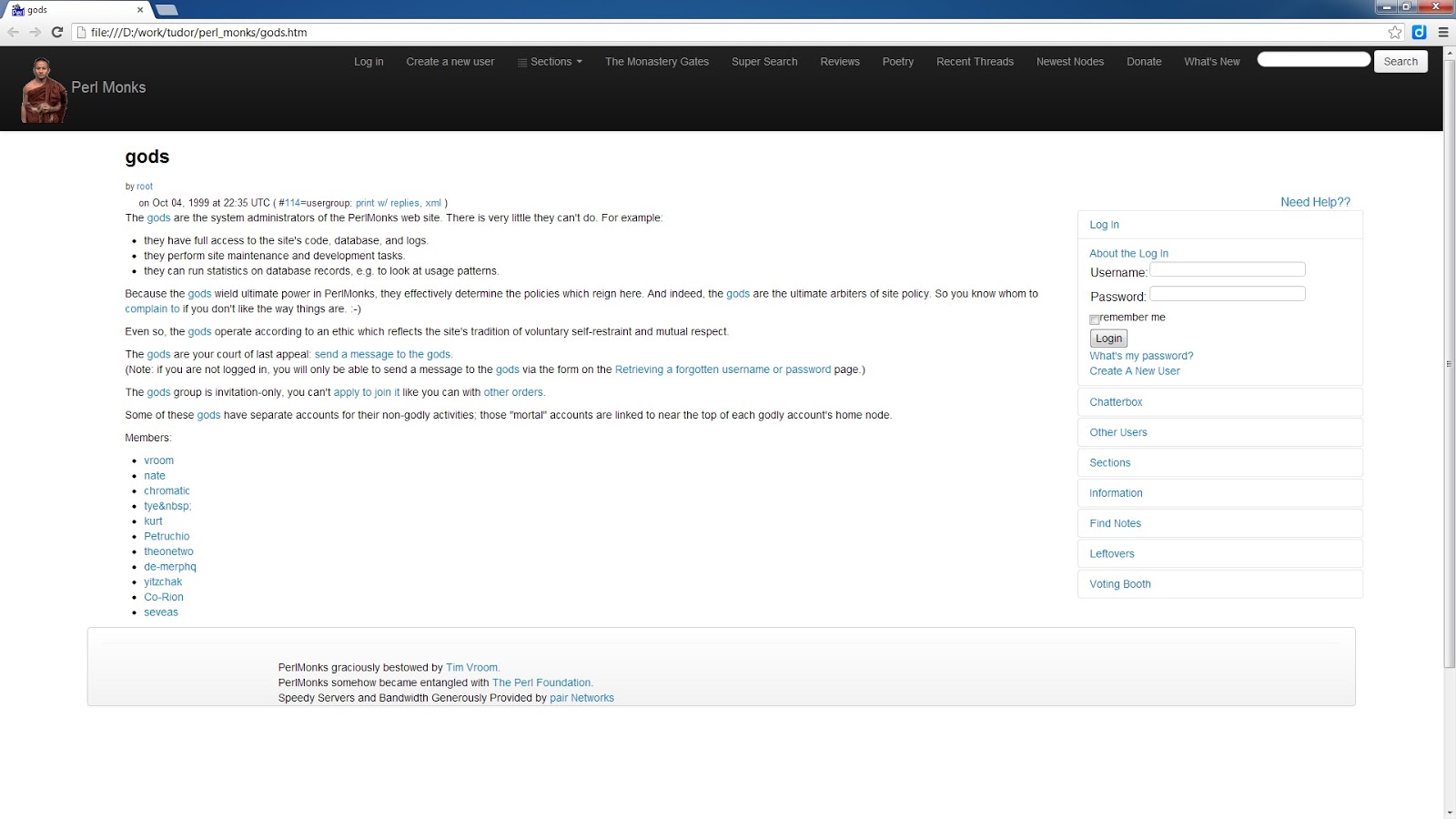 Repainting the Monastery ~ Jack of all backends, master of Node (and Perl)