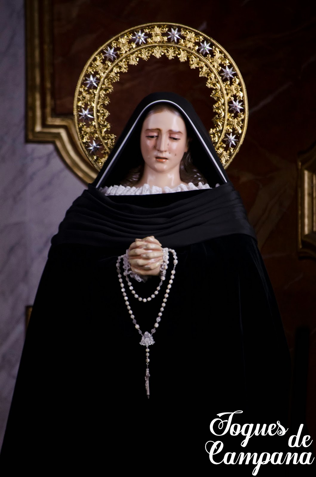 Toques de Campana: Ntra. Sra. de la Soledad de Mena ataviada para los ...
