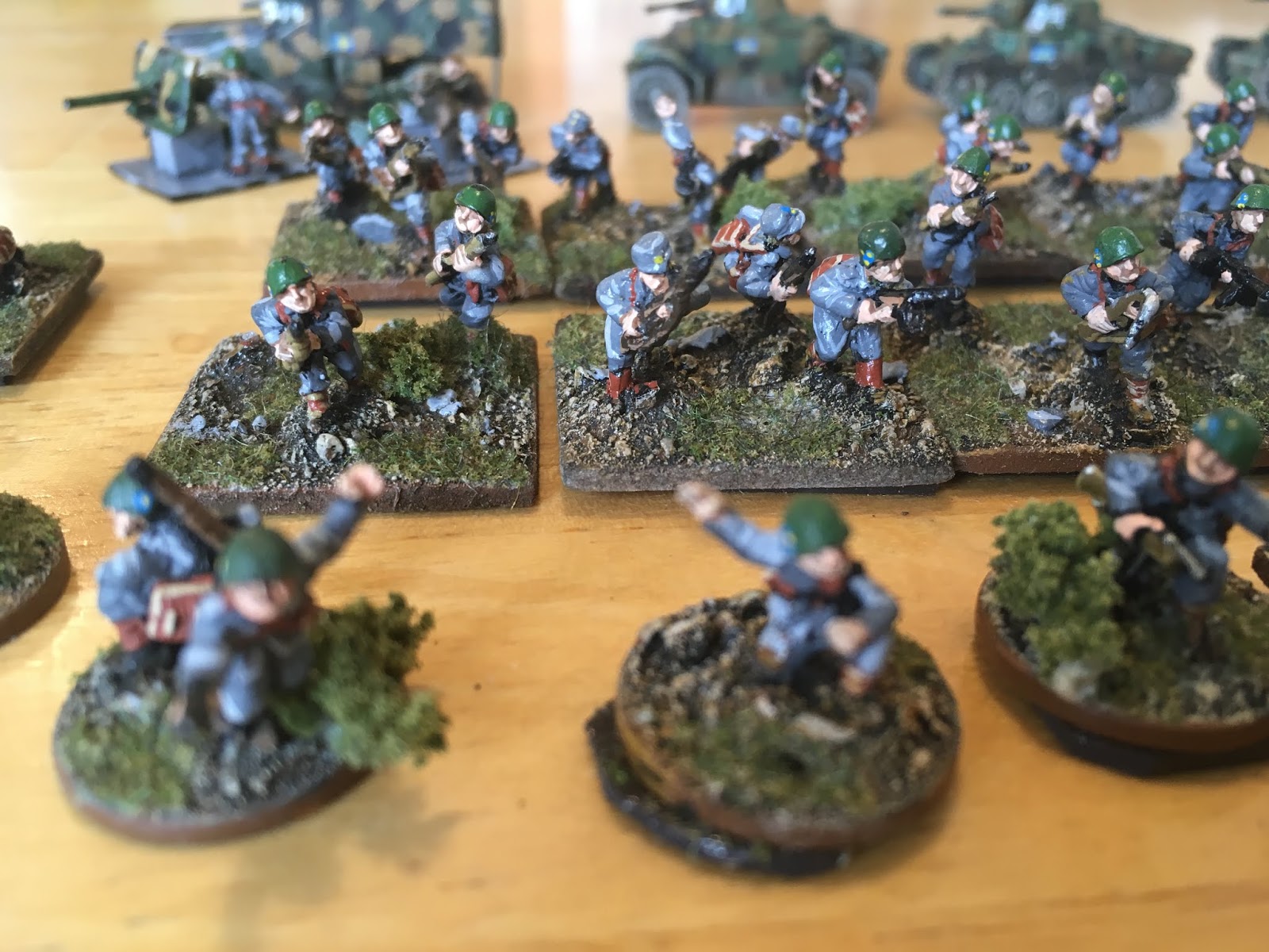 Wargaming in Sverige!: Painting and rebasing 15mm WW2 miniatures