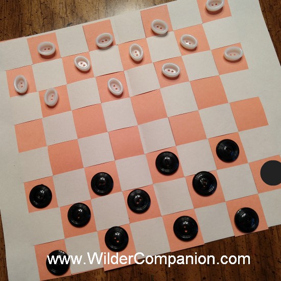 Pa's Homemade Checker Board - The Laura Ingalls Wilder Companion