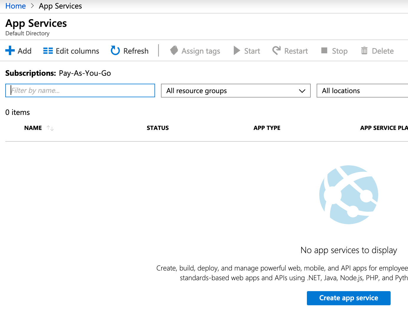 Coaching On Devops And Cloud Computing How To Create Webapp In Azure Cloud Create App Service