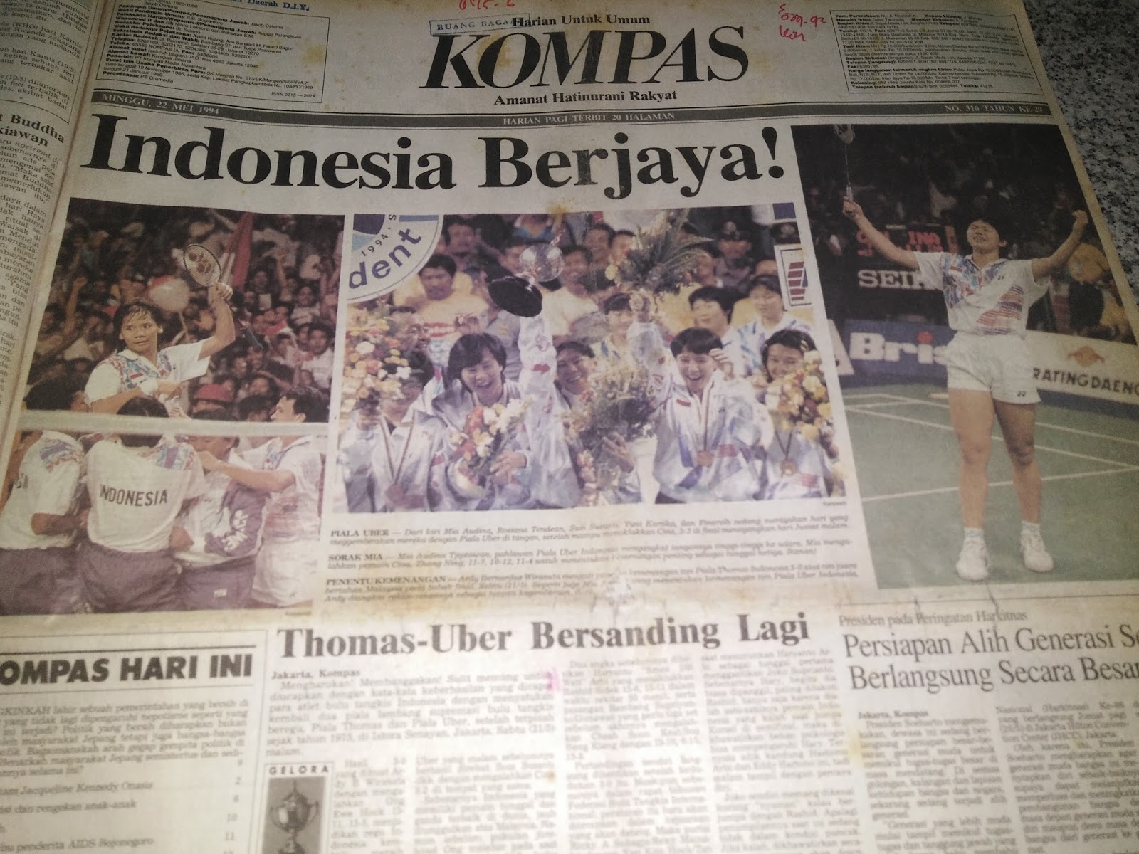 MY BLOG (Blog Ku): Jelang HUT Ke 55 Kompas - 20 Kover Koran Pilihan ...