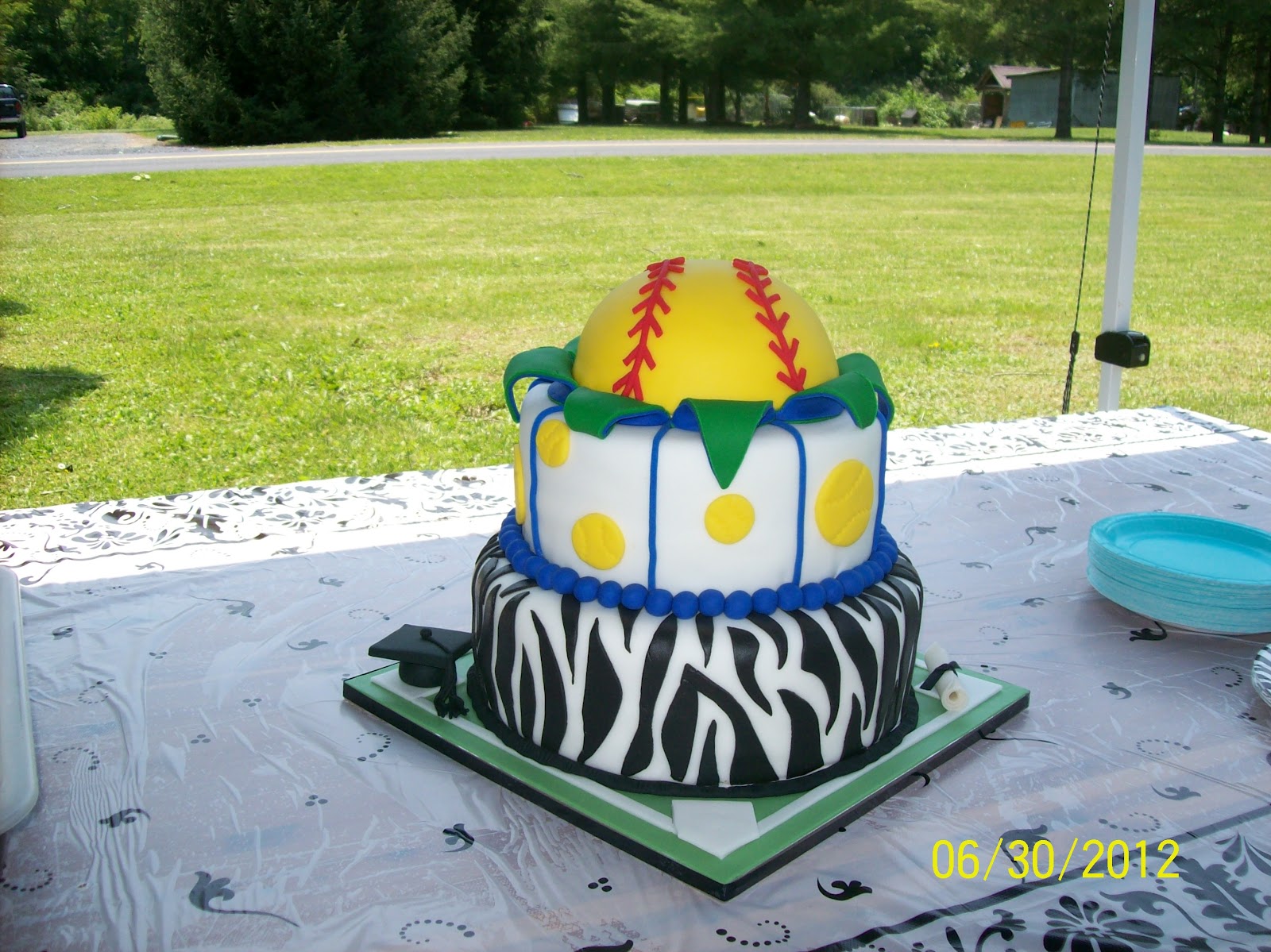 Cakes By Chris: Softball Graduation Cake