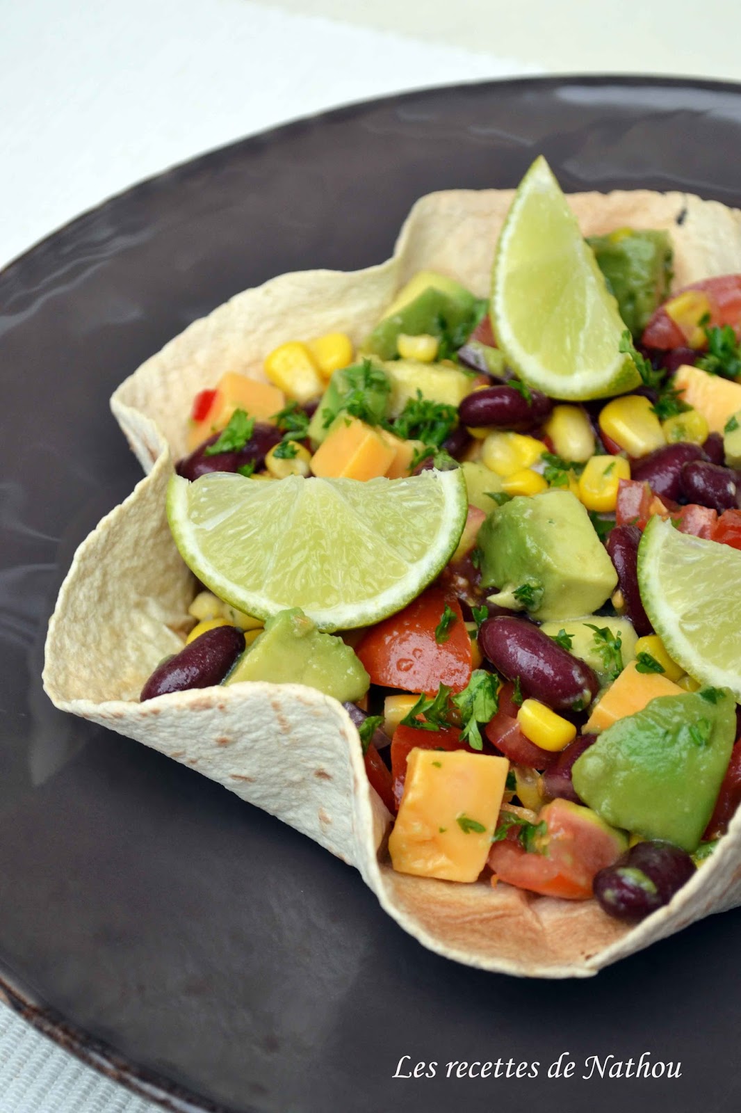 Ma cuisine au fil de mes idées...: Salade de haricots rouges, avocat ...