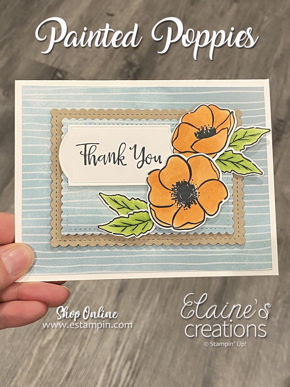 Elaine's Creations: California Poppies Card