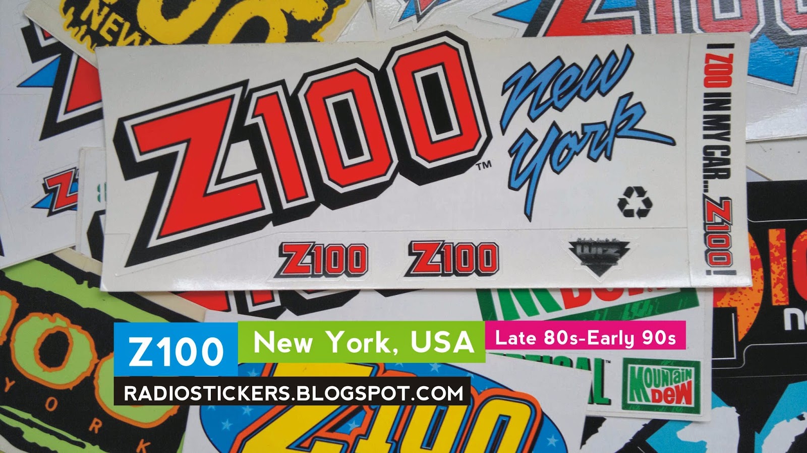 RADIO station stickers... and more!: Z100, New York (1983-2013)