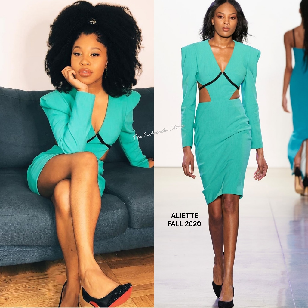 Instagram Style: Dominique Fishback in Aliette to Promote ''Judas & the ...