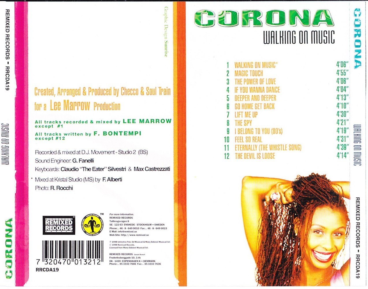 Seja Bem Vindo: Corona - Walking On Music (CDA-1998)