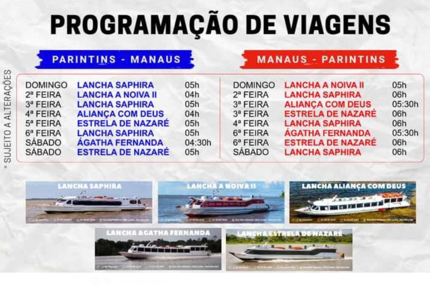 LANCHAS PARA PARINTINS - Transporte Baré