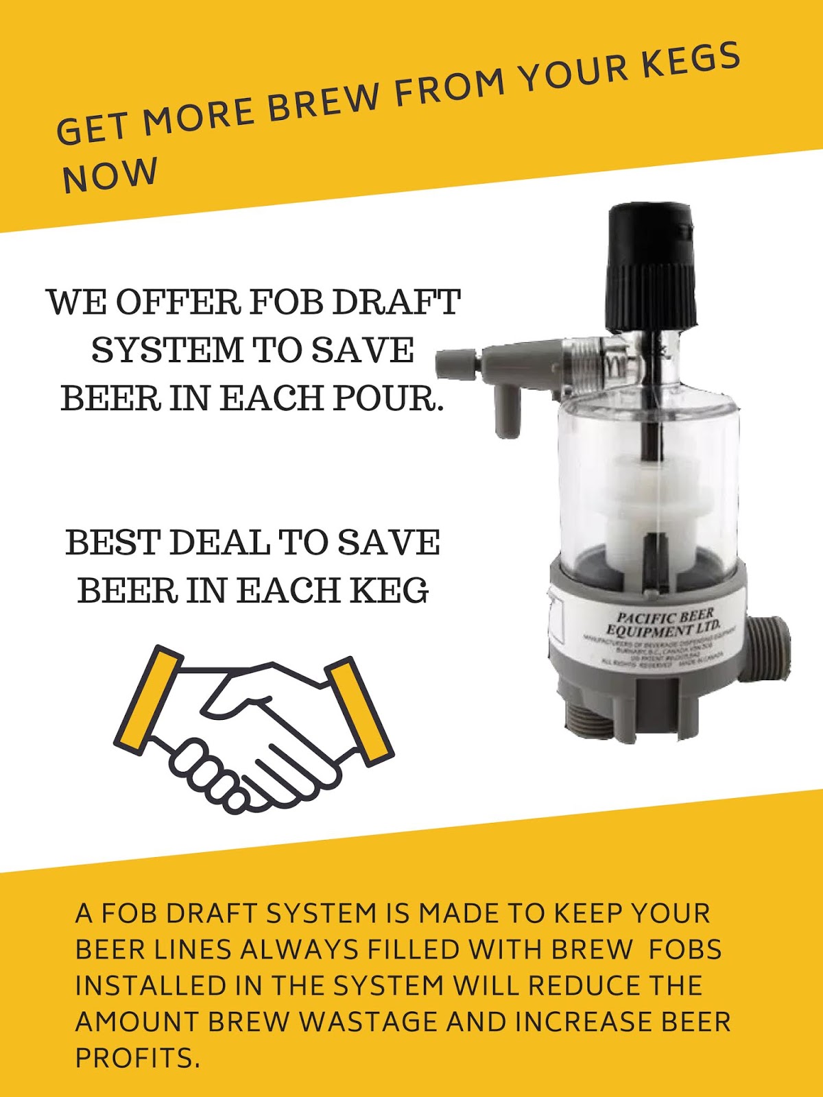 Stop Your Beer Wastage Now With Our Pacific Beer Equipment