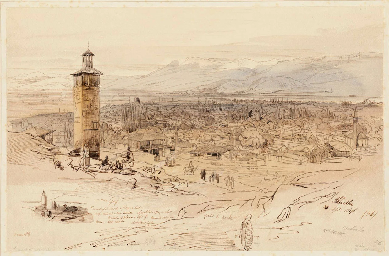 Edward Lear hinterließ wundervolle Zeichnungen von Ohrid - 1848