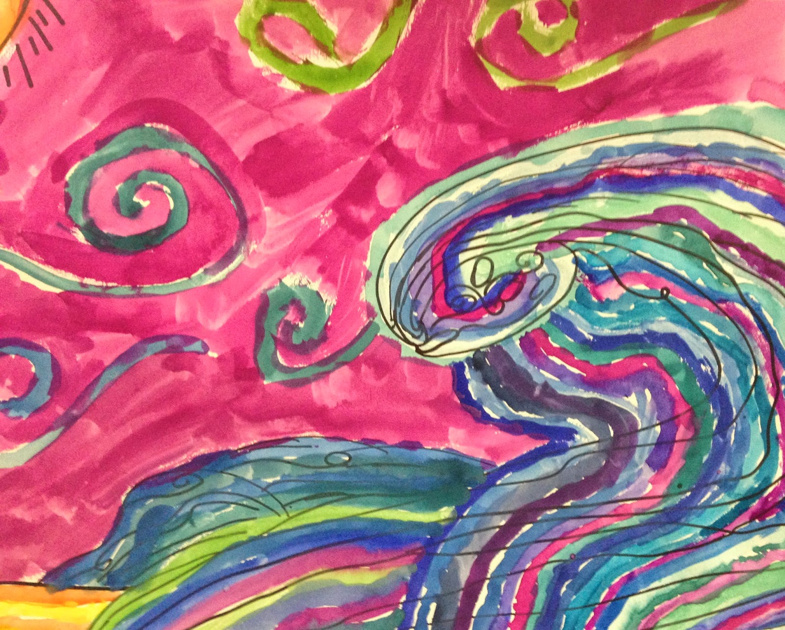 Art Room Blog: Art Club Line Showing Direction and Motion...