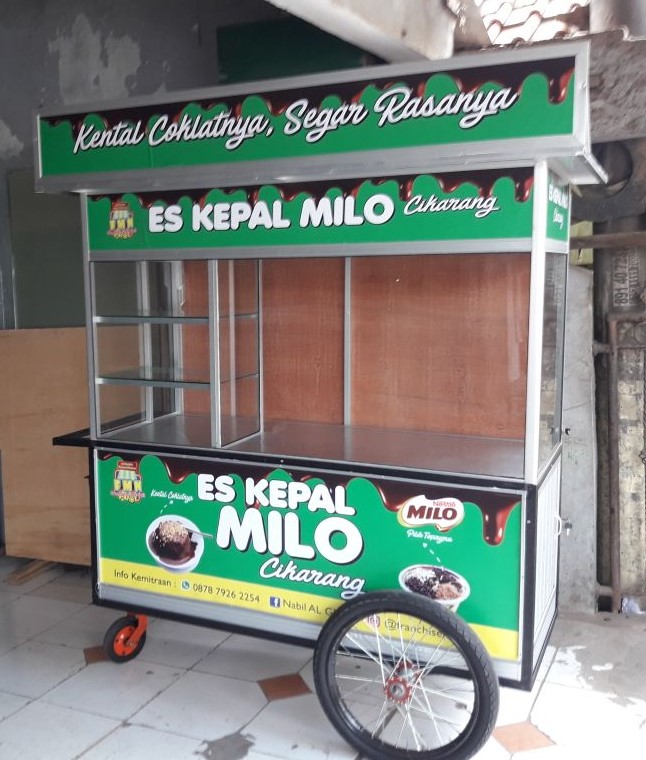 √ 40 Model Gerobak Es Tebu, Es Kepal Milo, dan Es Pisang Ijo