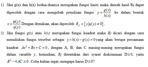 Fungsi Rasional, Karakteristik dan Gambar Grafik