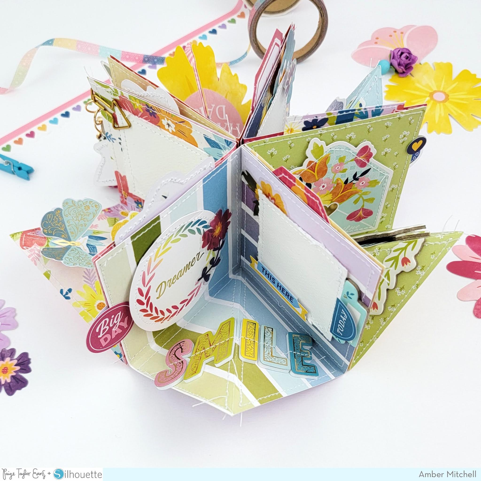 Folded Square with Wonders Mini Album by Amber Mitchell | Paige Taylor ...