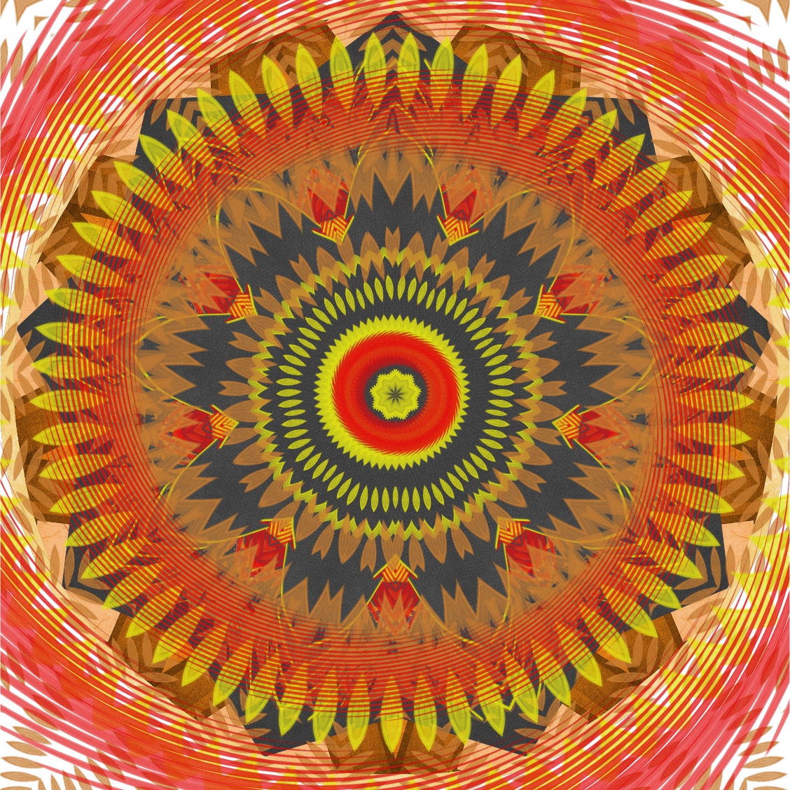 American Indian Vibrant 4 Sides Designs