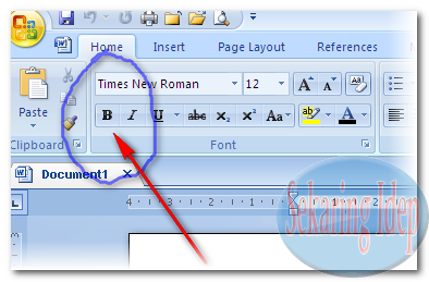 Cara Mudah Membuat Huruf Tebal atau Bold di Word | SEKARRINGIDEP