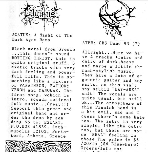 Metal & Interviste: Ritorno ai primi '90s (2) Le band dalla A alla C