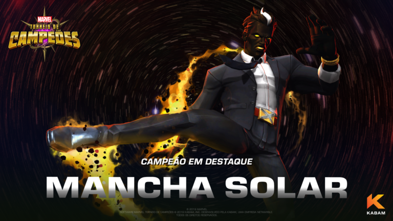 O mutante brasileiro Mancha Solar e o alien Warlock entram no jogo Torneio de Campeões ...