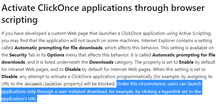One Click to Compromise -- Fun With ClickOnce Deployment Manifests