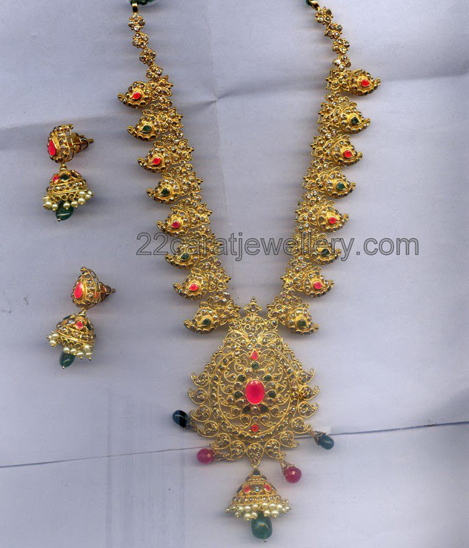 Traditional Uncut Long Chains ( 60 gms) - Jewellery Designs