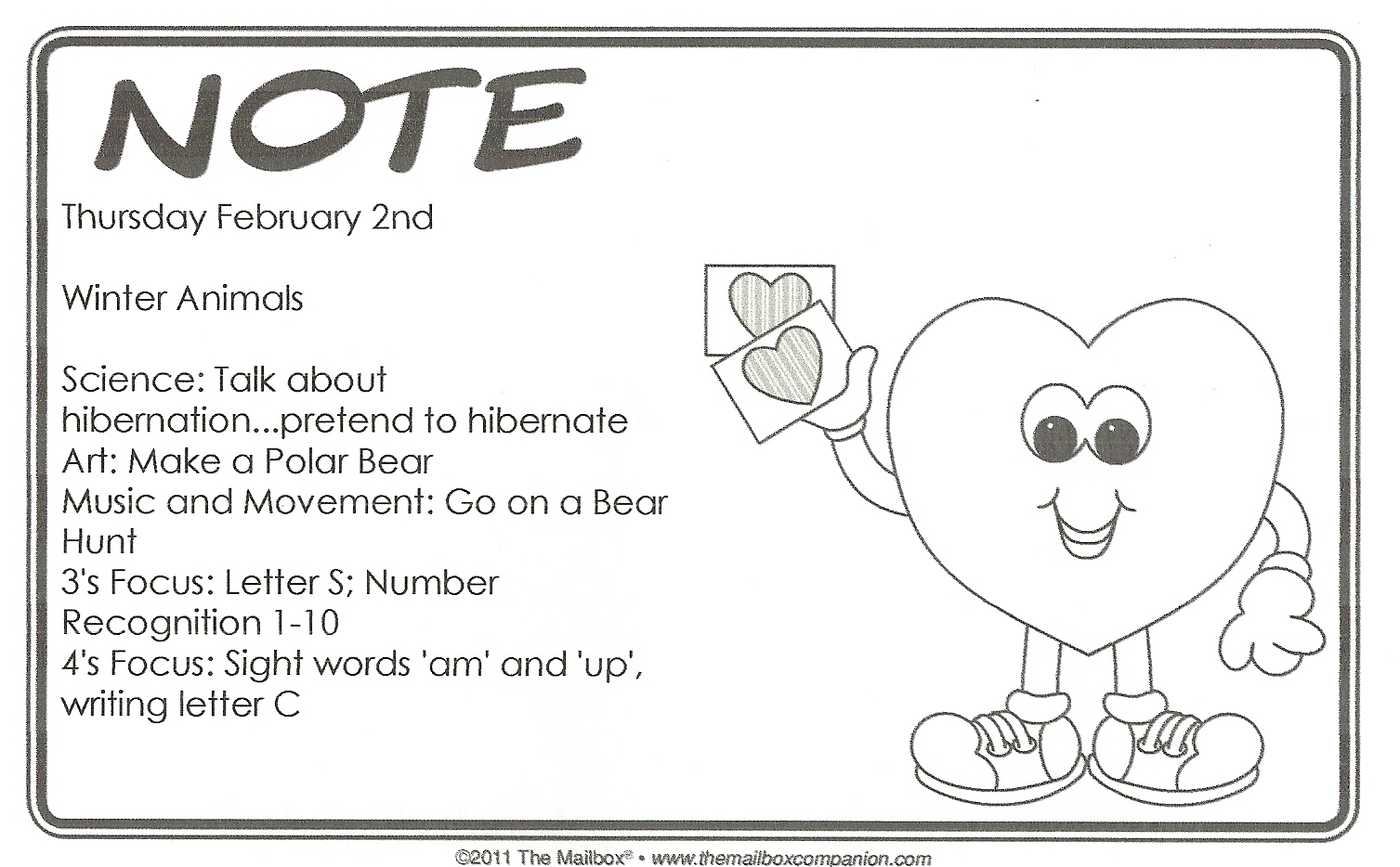 Discovery Days Preschool: February Lesson Plans