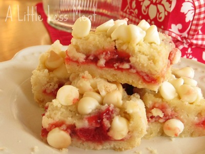 A Little Less Meat: Cherry Shortbread Bars
