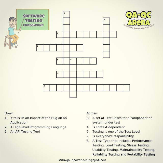 Qa Qc Arena Software Testing Crossword Series 1