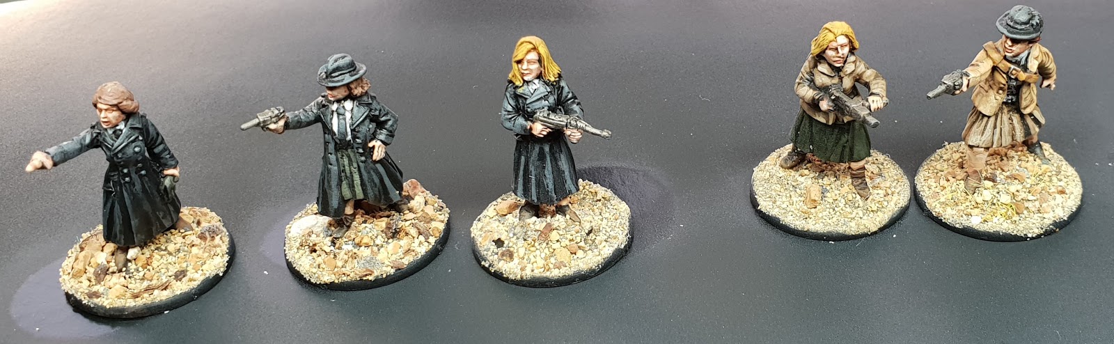 My wargames: 28mm WWII Female S.O.E. Agents and German Secret Police