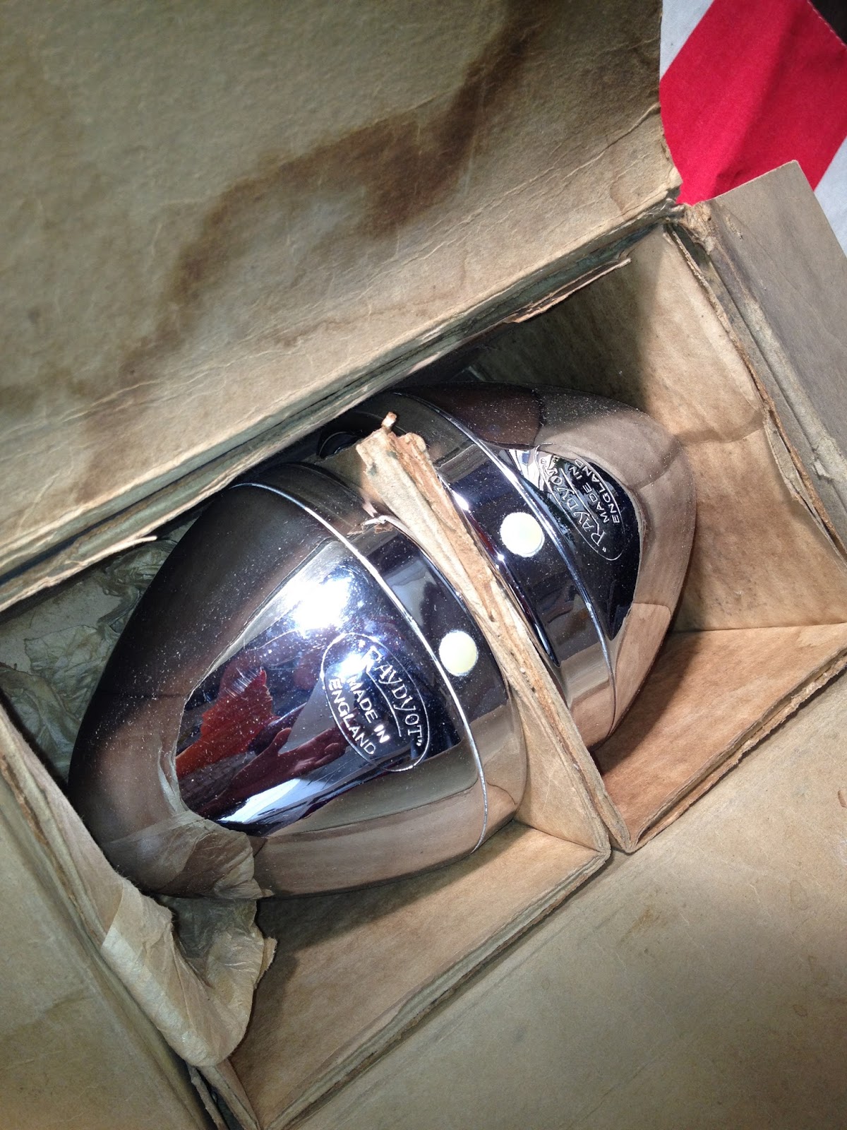 classic motorities plc.,: NOS "RAYDYOT" RACING CAR MIRRORS