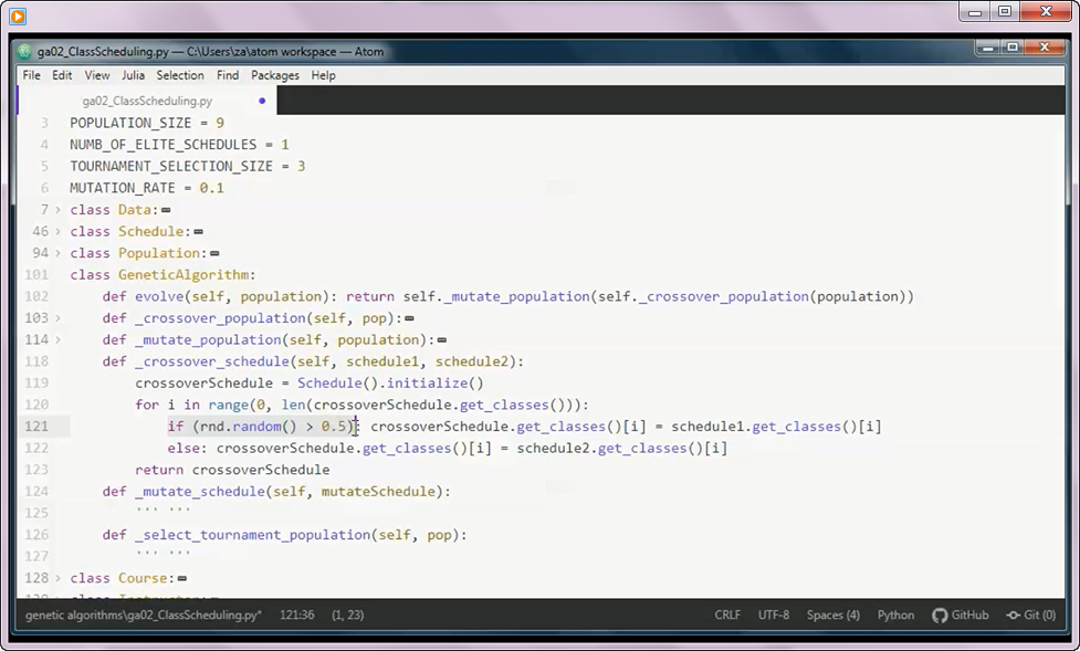 Prototype Project: Class Scheduling w/ Genetic Algorithms and Python
