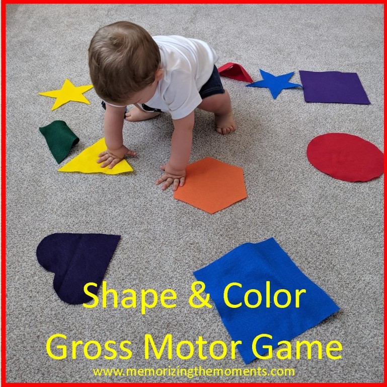Memorizing the Moments: Gross Motor Development Game for Colors and Shapes