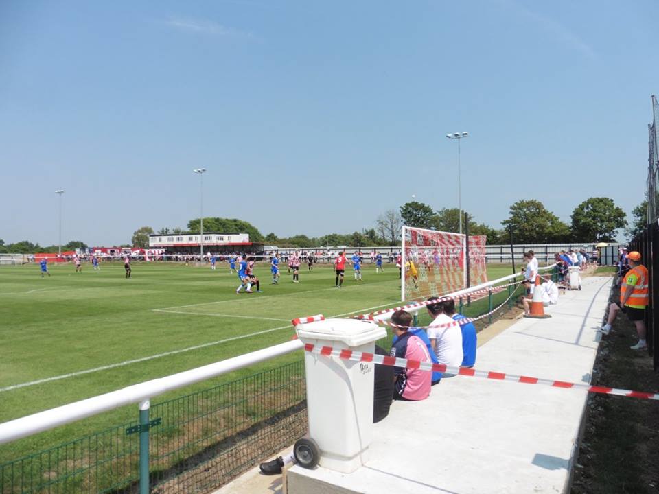 The Rainham End.: Holm Park - Sheppey United