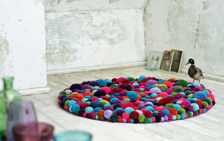 DIY Pom Pom Carpet - The Idea King