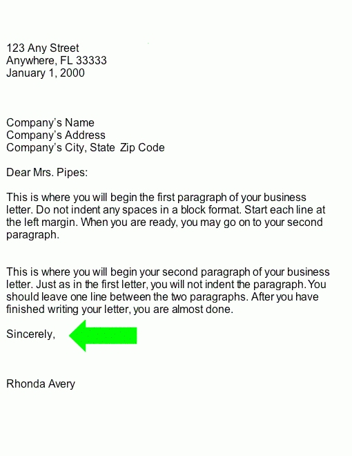 Business Letter Salutation Thankyou Letter business-letter-salutation-thankyou-letter