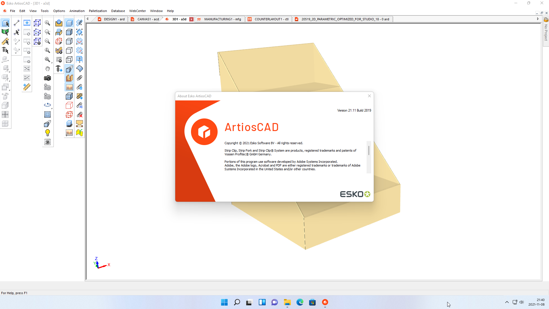 Software Solution: ESKO ArtiosCAD 22.11 , ArtiosCAD 22.07 , ArtiosCAD ...