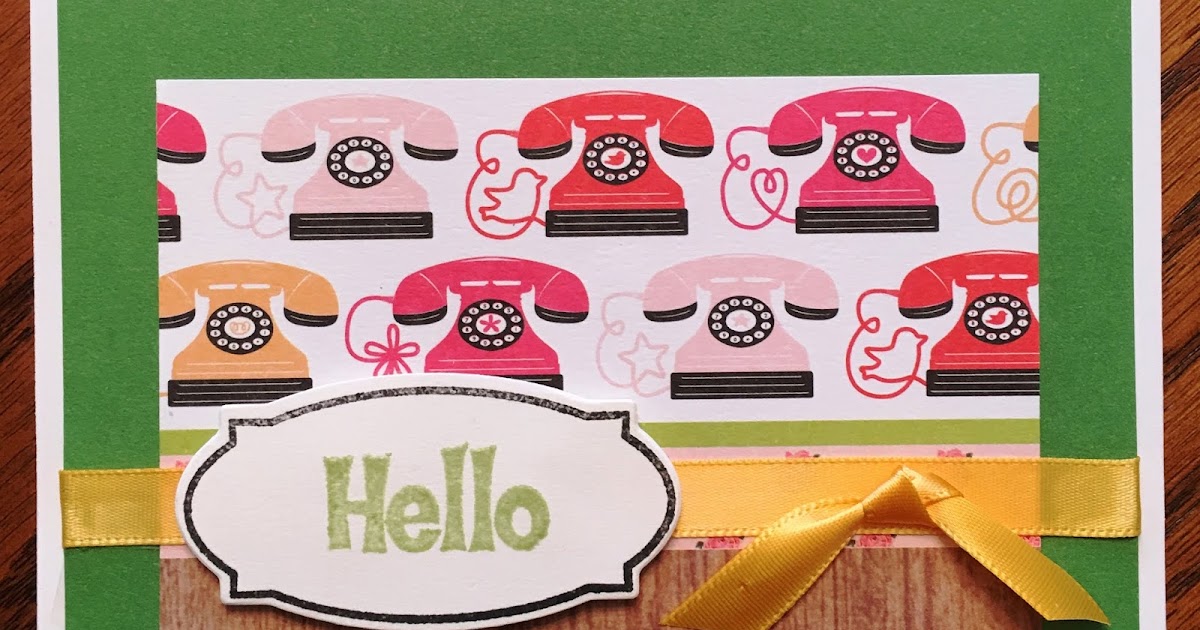 Homespun Cards: Hello - Military Card