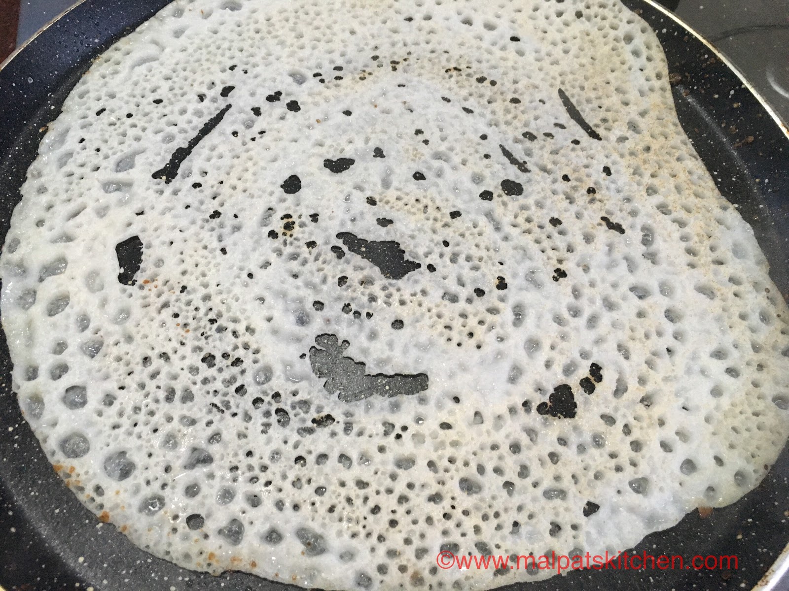 NEER DOSA, how to make the lacy textured, thin dosa . & Cilantro Neer ...