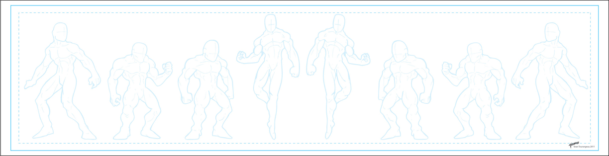 The Art Of Sean Tourangeau: More Blank Character Templates