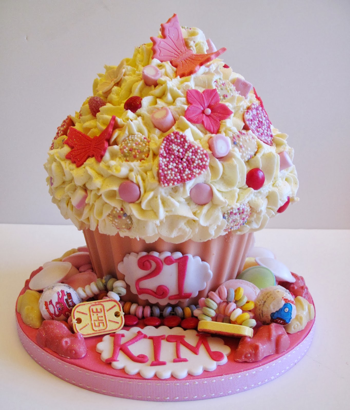 Candy Cupcake: 21st Birthday Giant Cupcake