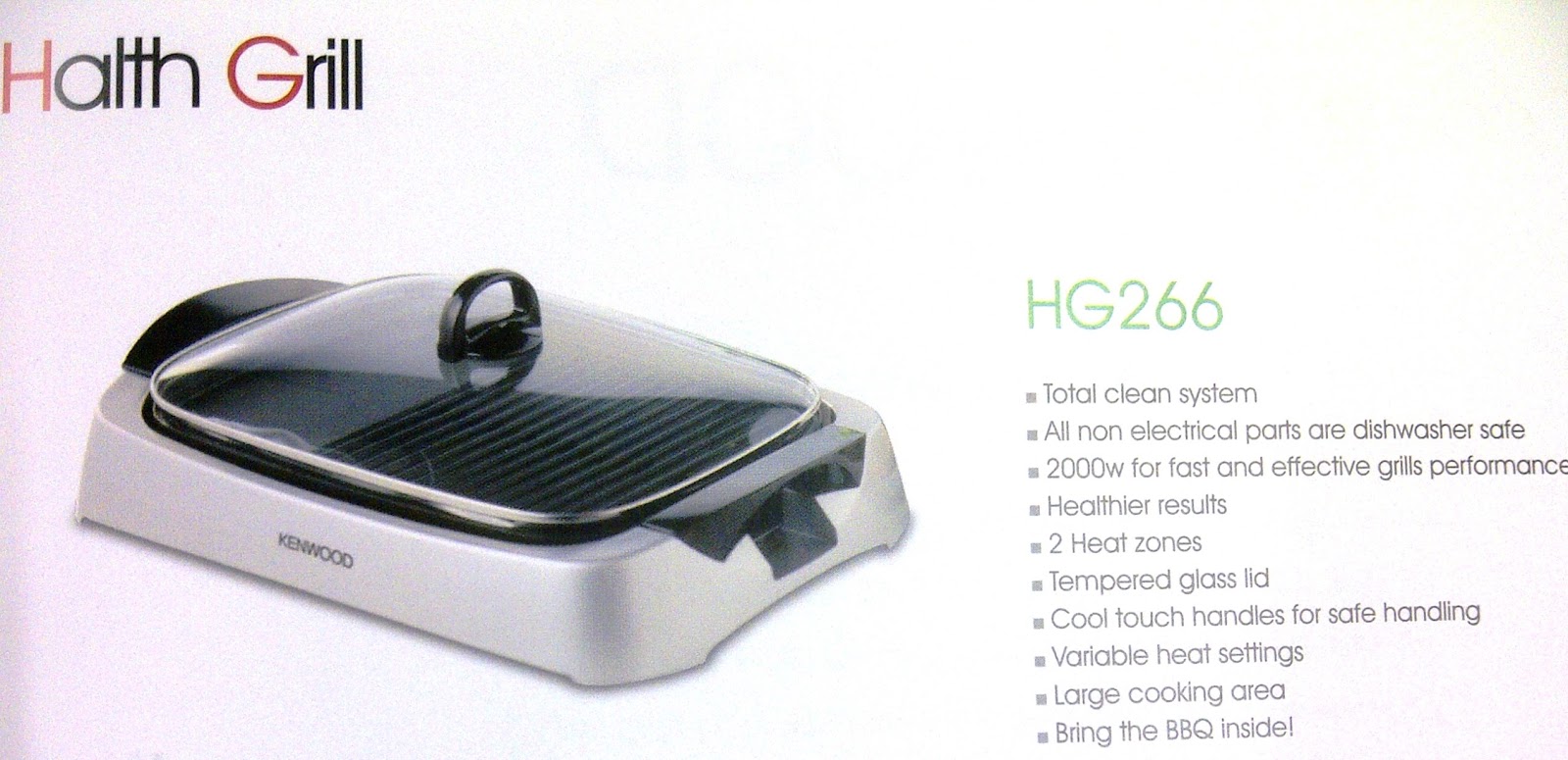 -All in 慧 Life-: Jual Halth Grill Kenwood HG266