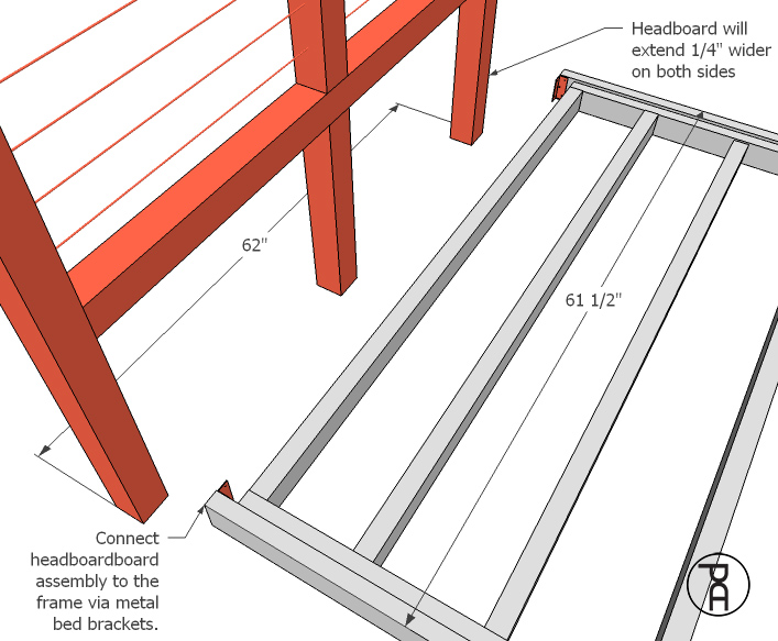 How to Build a Modern Cable Railing Bed | Building Plans + Video ...